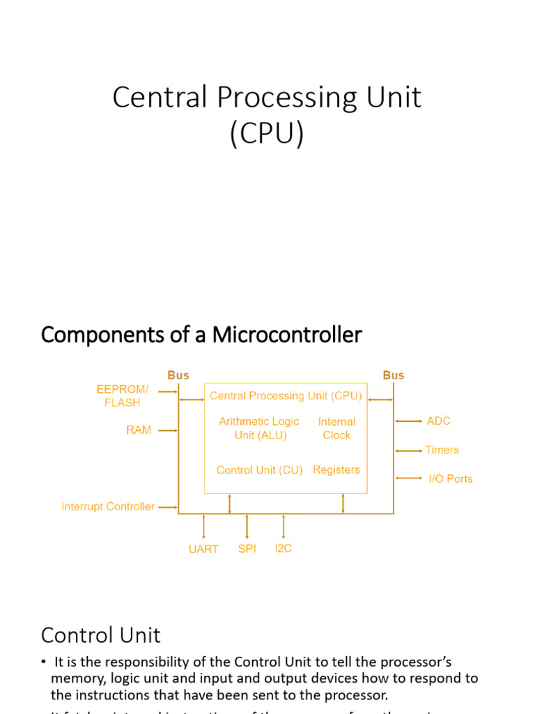 Lesson 3 Central Processing Unit (CPU) | PDF | Central Processing Unit ...