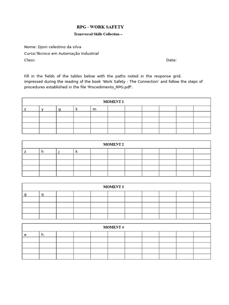 RPG Grade Responses | PDF