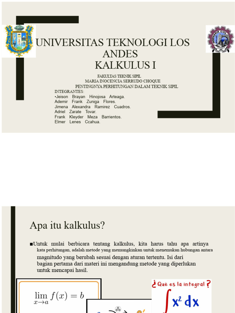Pentingnya Kalkulus dalam Rekayasa Sipil | PDF