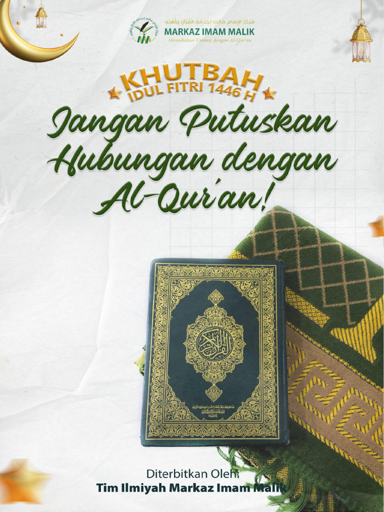 058 Khutbah-jangan Putuskan Hubungan Dengan Al-qur’an! | PDF