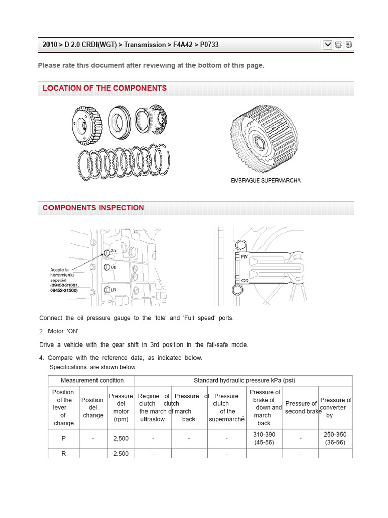 P0733 Transmission Diagnostic Guide | PDF | Automatic Transmission | Clutch