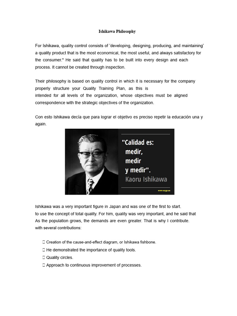 Ishikawa's Philosophy and 7 Basic Tools | PDF | Statistics | Histogram