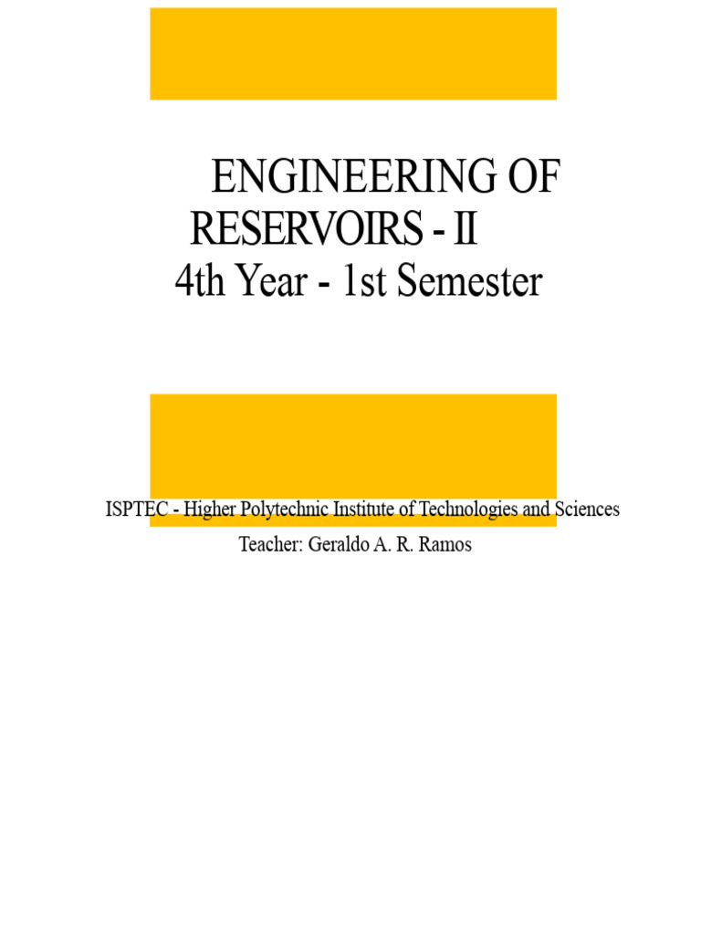 Reservoir Engineering II Course Overview | PDF | Enhanced Oil Recovery ...