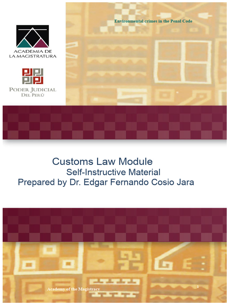 Understanding Customs Law in Peru | PDF | World Trade Organization ...