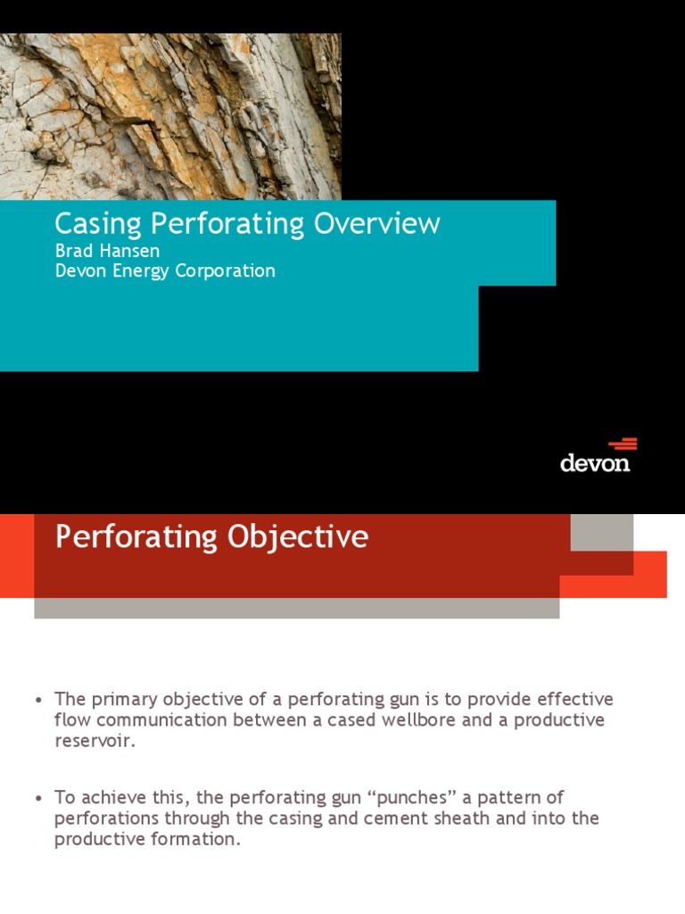 Casing Perforated Overview | PDF | Chemistry | Energy And Resource