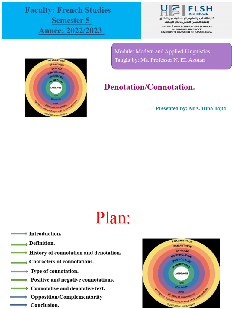 Connotation/ denotation | PDF | Semantics | Linguistics