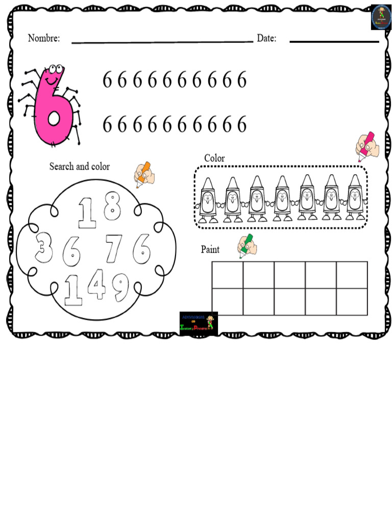 Sheets To Work With Numbers in A Fun Way 6 10 PDF | PDF