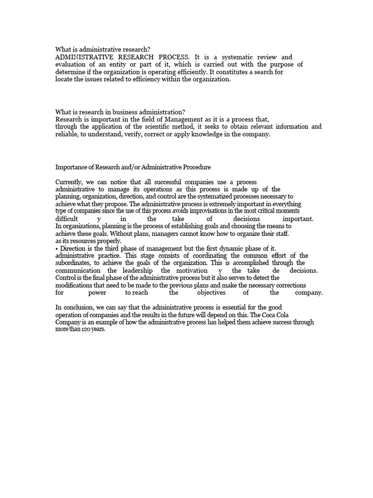What Is Administrative Research? | PDF | Witness | Testimony