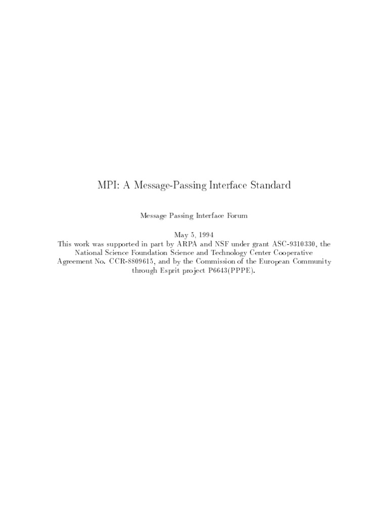 Mpi-10 Ps | PDF | Message Passing Interface | Parameter (Computer Programming)