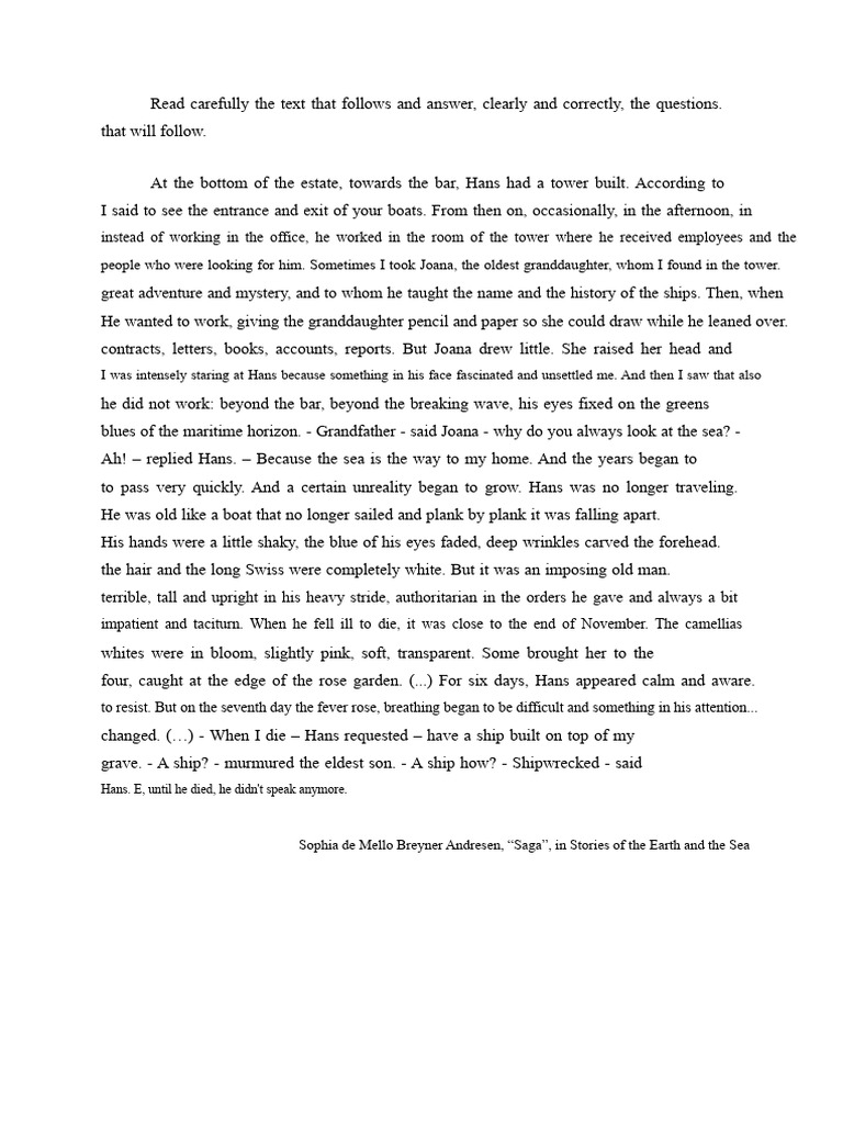 Hans's Life Reflections and Legacy | PDF