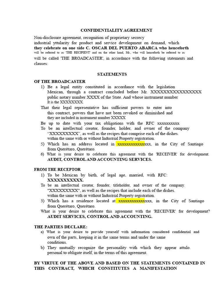 CONFIDENTIALITY AGREEMENT | PDF | Non Disclosure Agreement ...