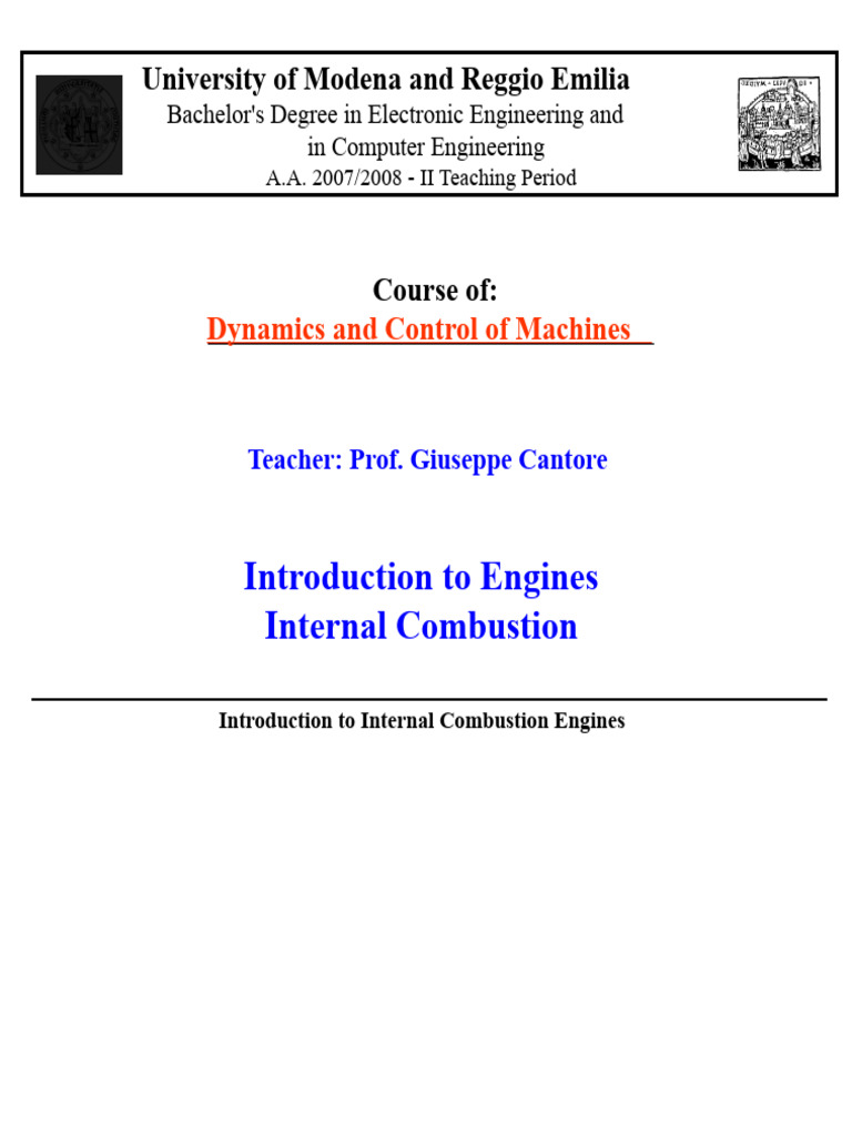 Internal Combustion Engines | PDF | Internal Combustion Engine | Engines