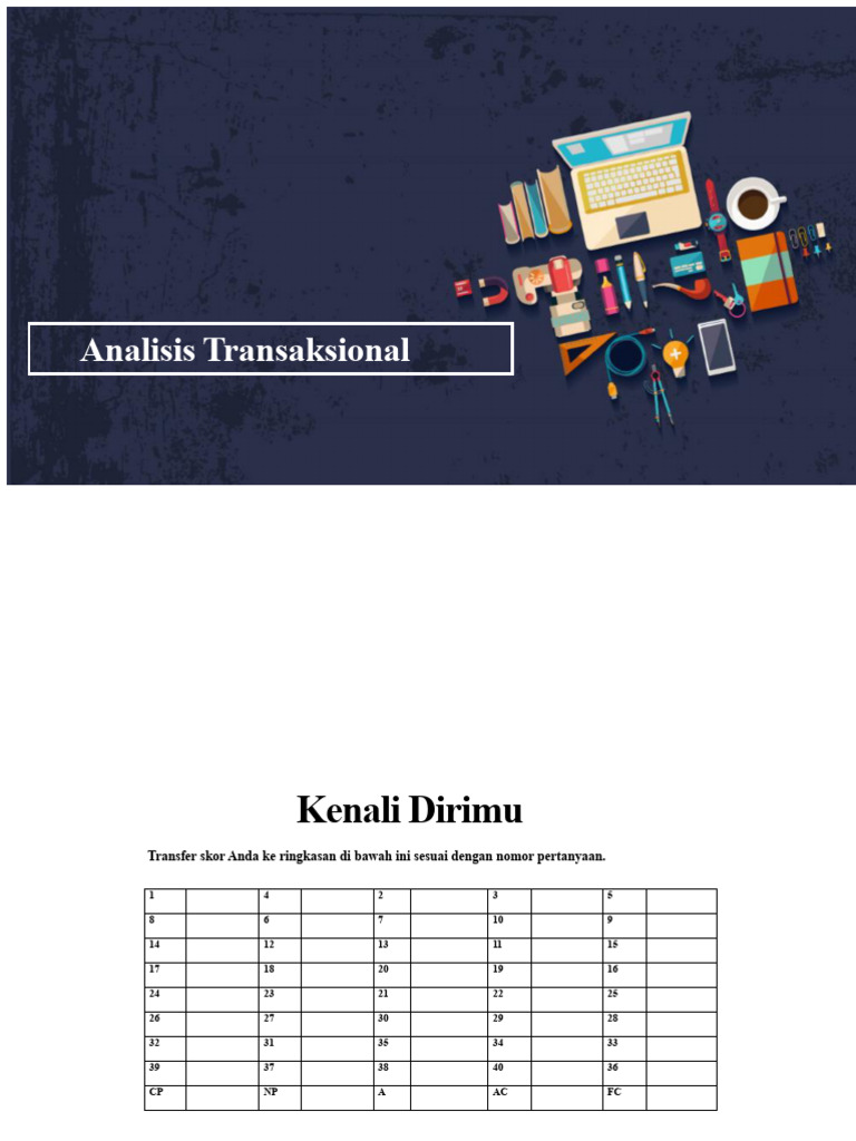 Panduan Lengkap Analisis Transaksional | PDF