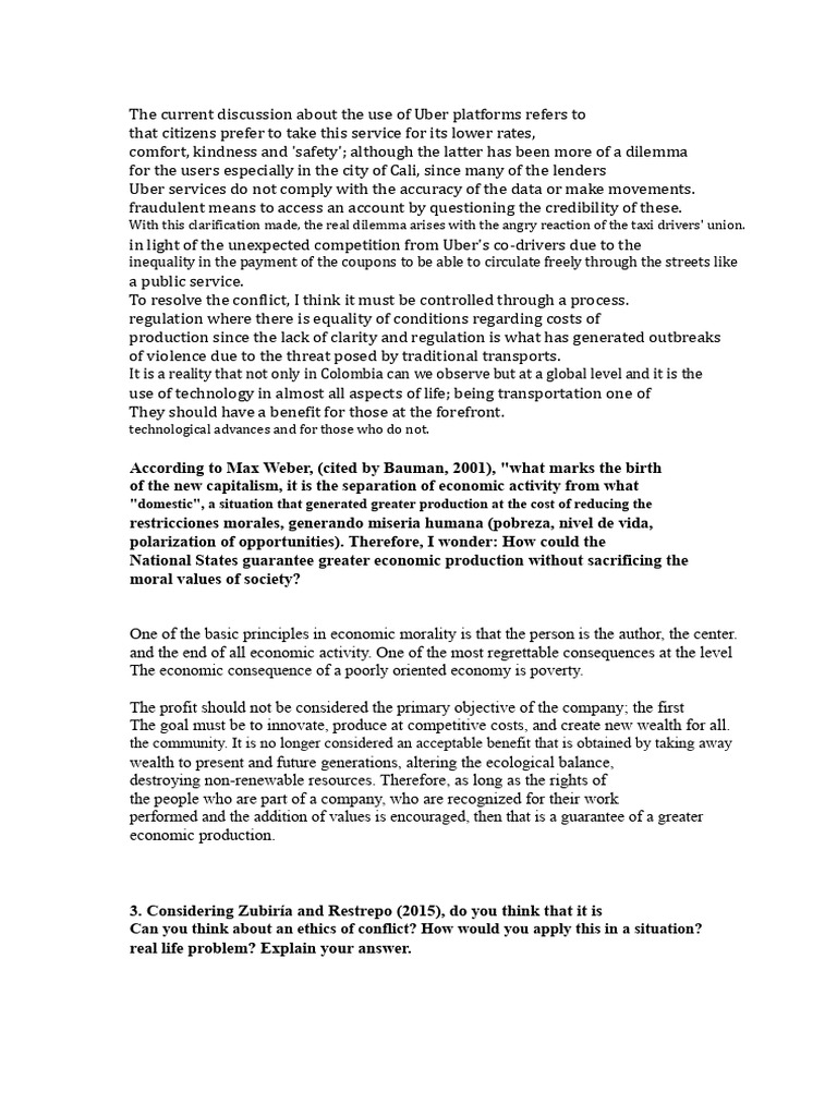 ethics uber.docx | PDF | Violence | Economics