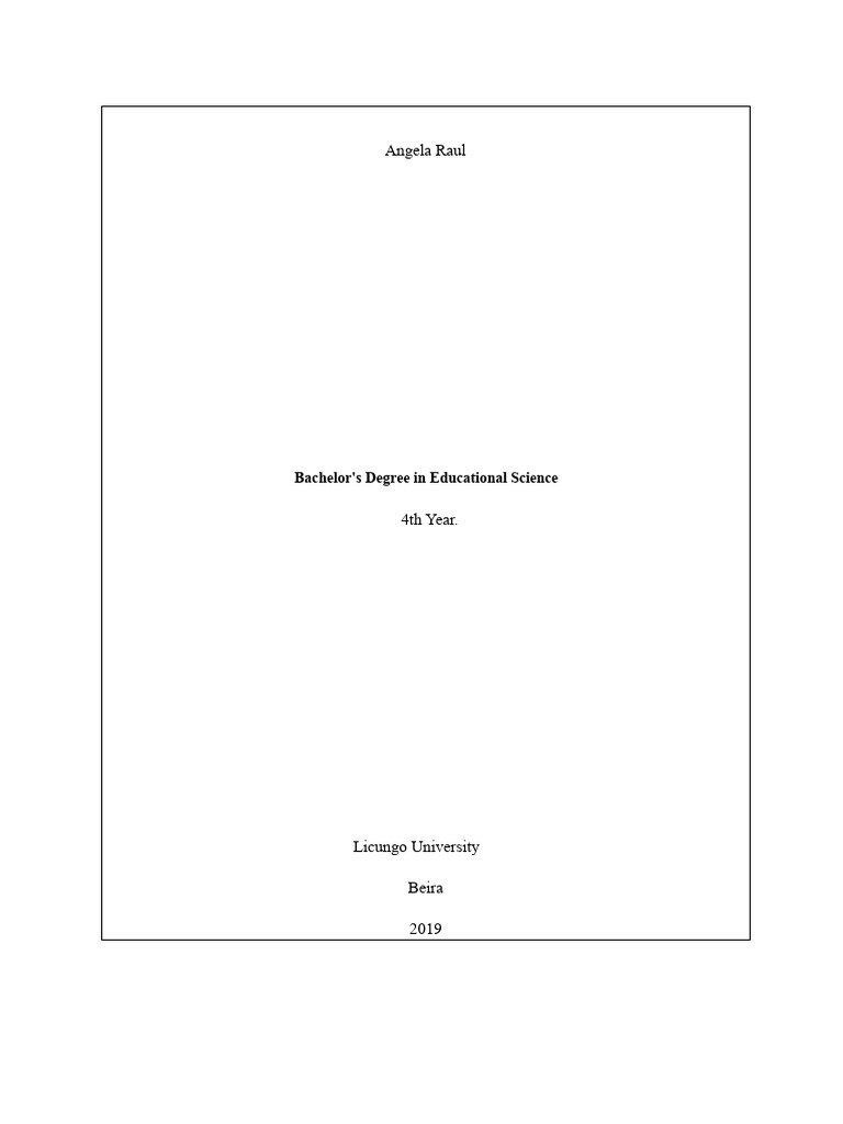 History of Mateus Sansão Mutemba Secondary School | PDF