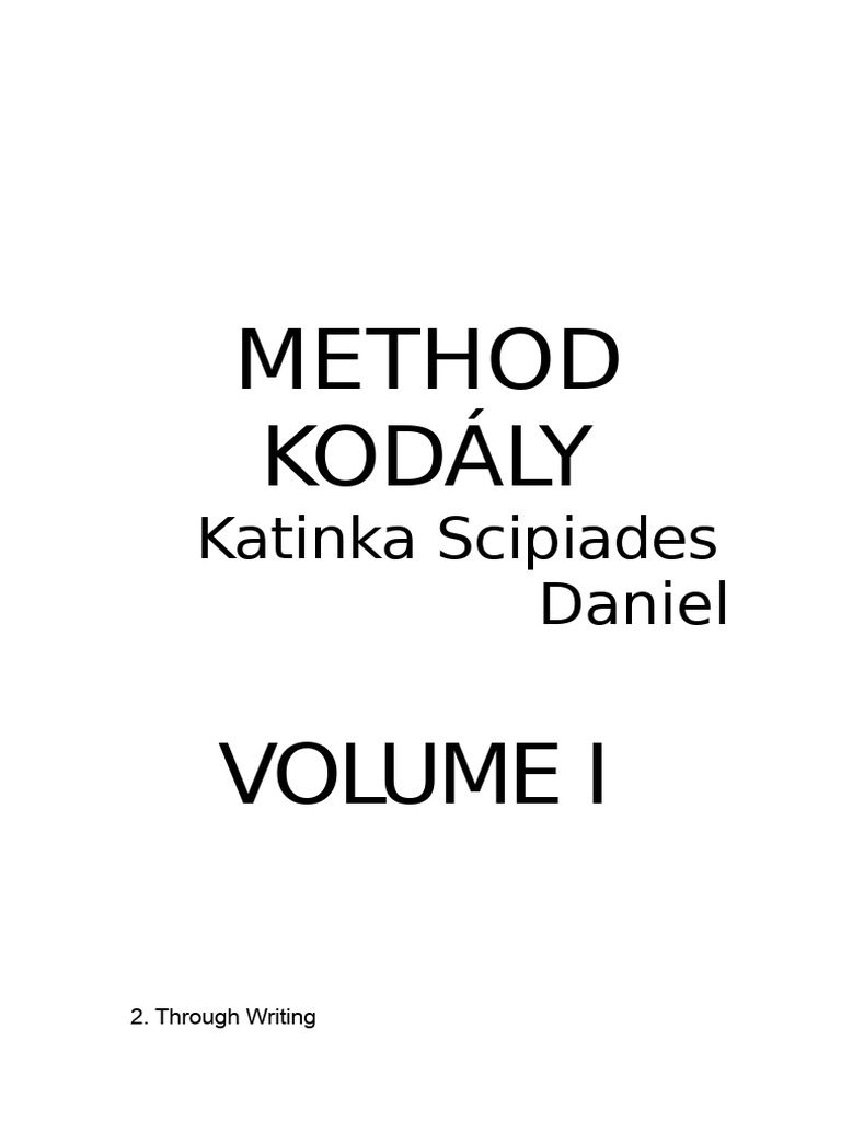Kodály Method | PDF | Scale (Music) | Rhythm
