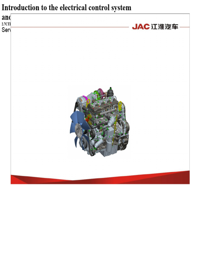 Introduction To The Electrical Control System | PDF | Throttle | Sensor