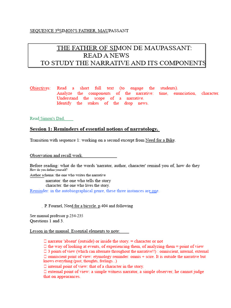 Detailed Sequence | PDF | Ellipsis | Narration