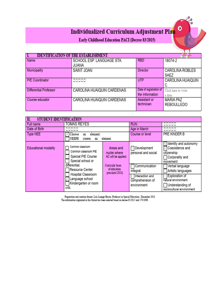 Paci-2-0-Educ-parv-Transition TOMAS | PDF | Special Education ...