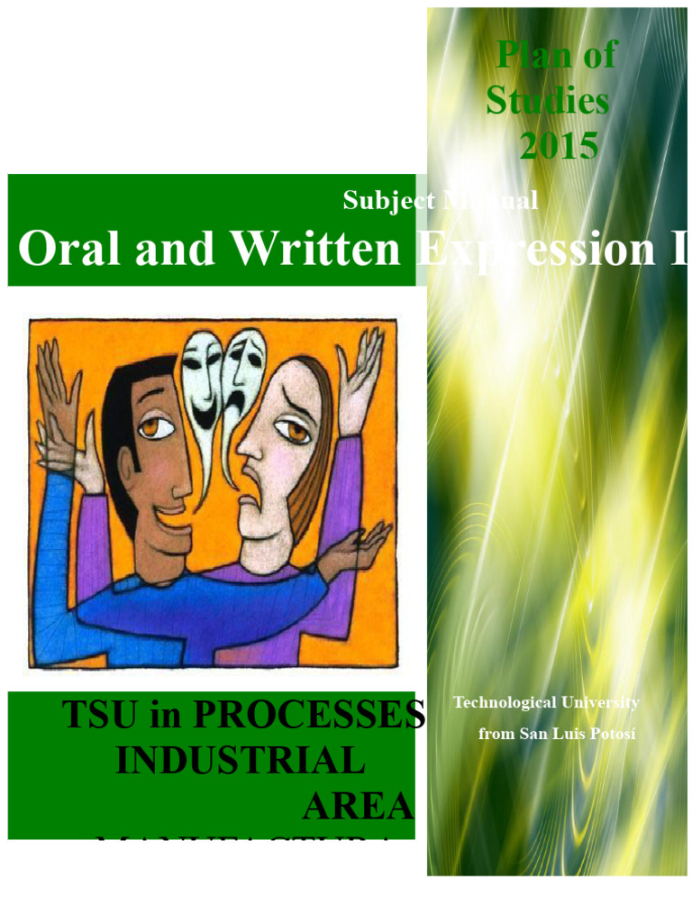 Oral and Written Expression Manual I | PDF | Verb | Grammatical Conjugation