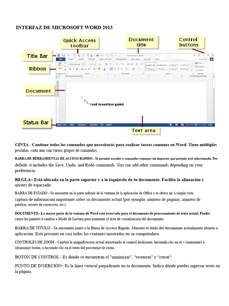 Interfaz de MS Word 2013 | PDF | Microsoft Word | Bibliografía