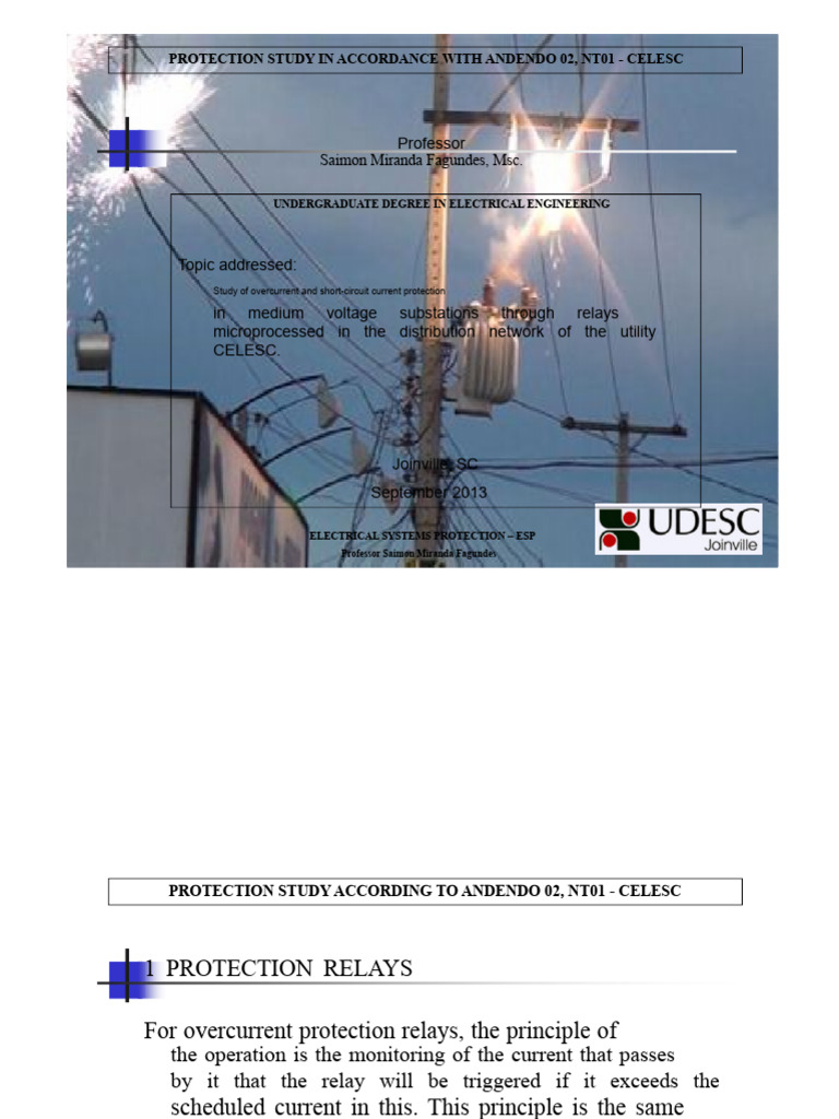 Overcurrent Protection Study for CELESC | PDF | Electrical Impedance ...
