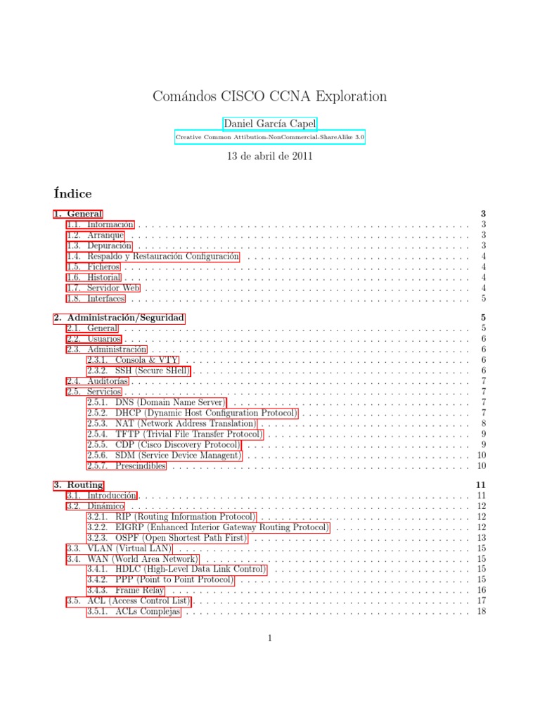 Comandos Cisco Ccna Exploration | PDF