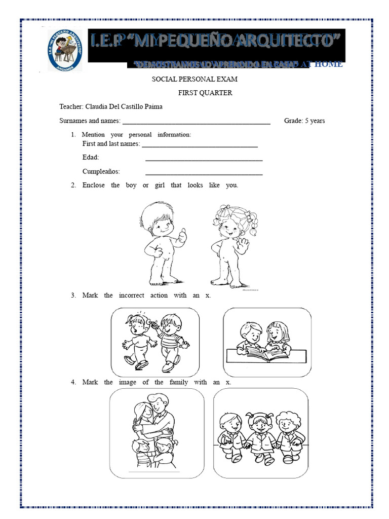 SOCIAL PERSONAL EXAM CEMPA | PDF
