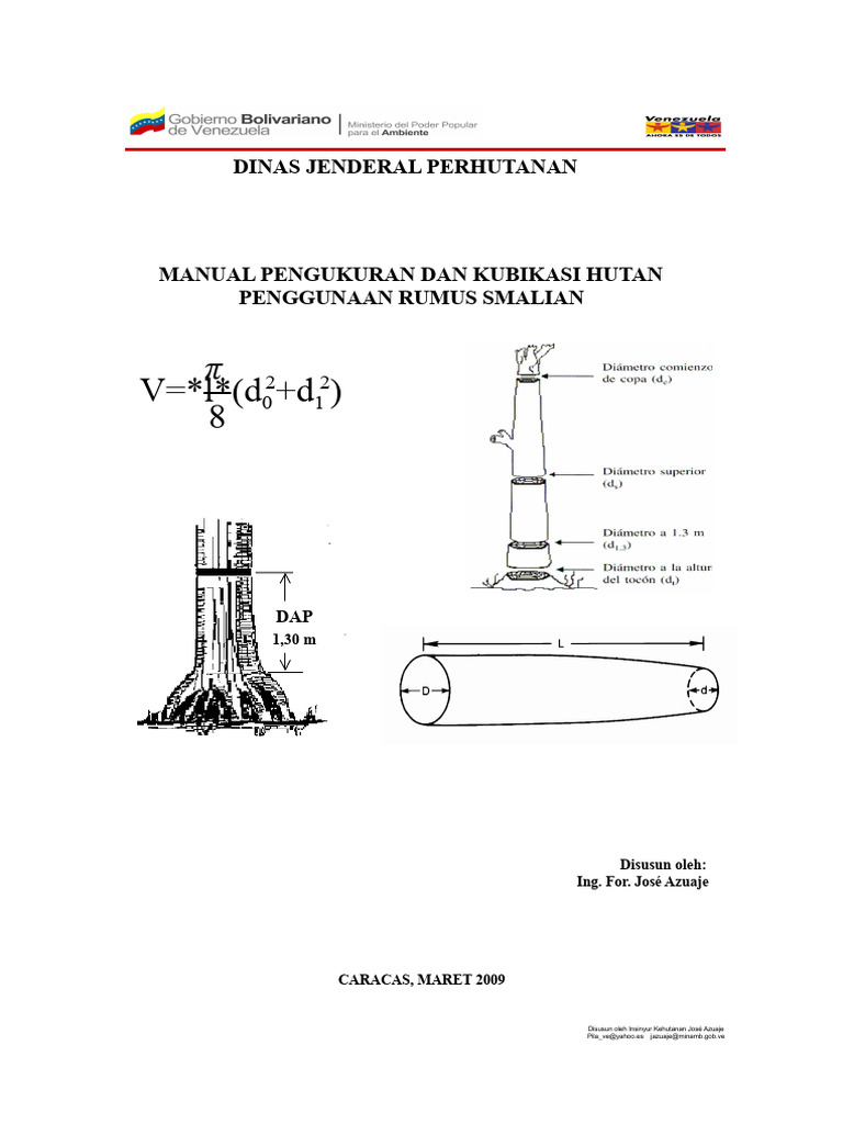 Manual Pengukuran Kubikasi Hutan Smalian | PDF