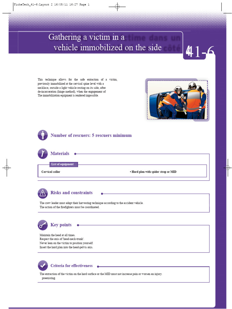 Vehicle Extraction Technique for Rescuers | PDF