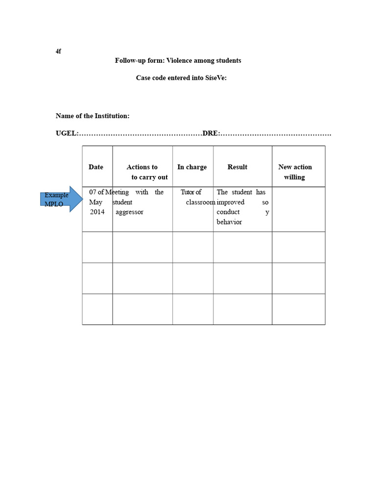 Follow-Up Sheet | PDF