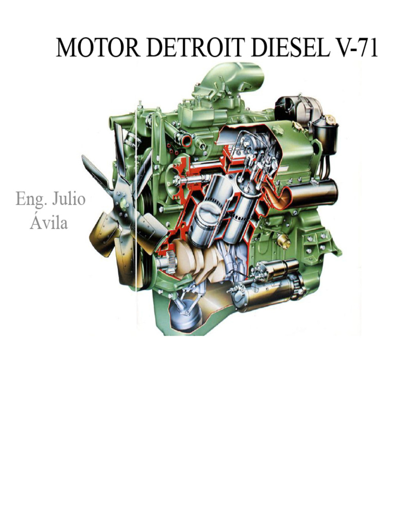 MOTOR DETROIT DIESEL V-71 | PDF | Pistão | Válvula