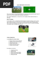 Trapping Techniques in Football | PDF | Sports | Team Sports