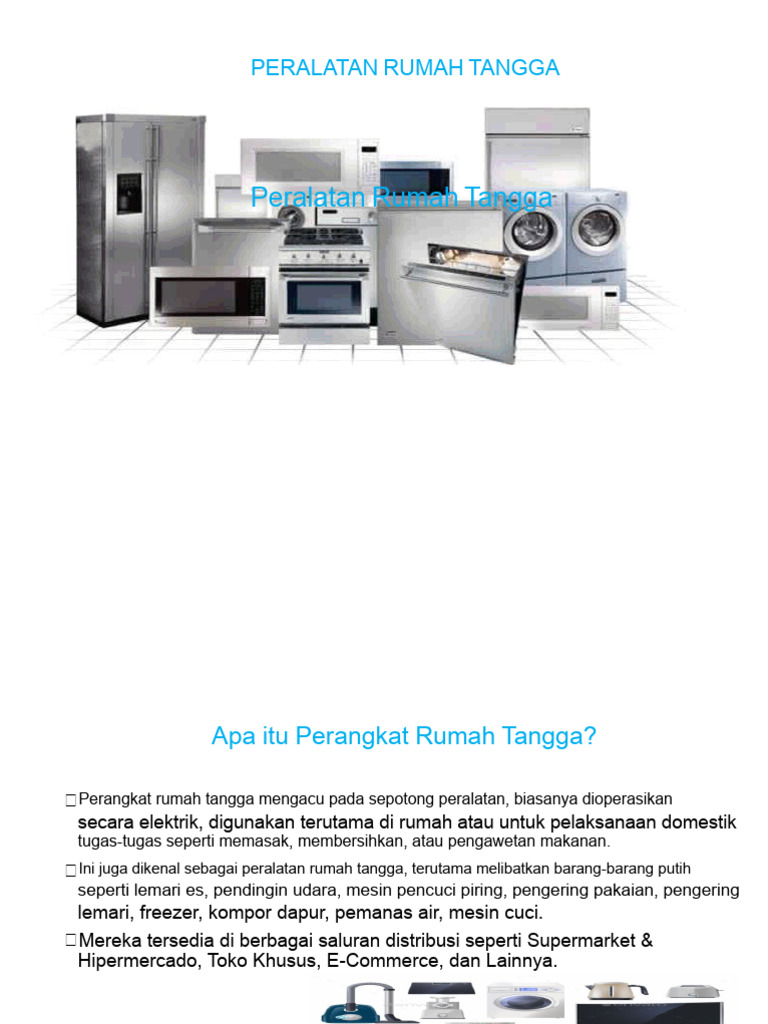 Pertumbuhan Pasar Peralatan Rumah Tangga India | PDF