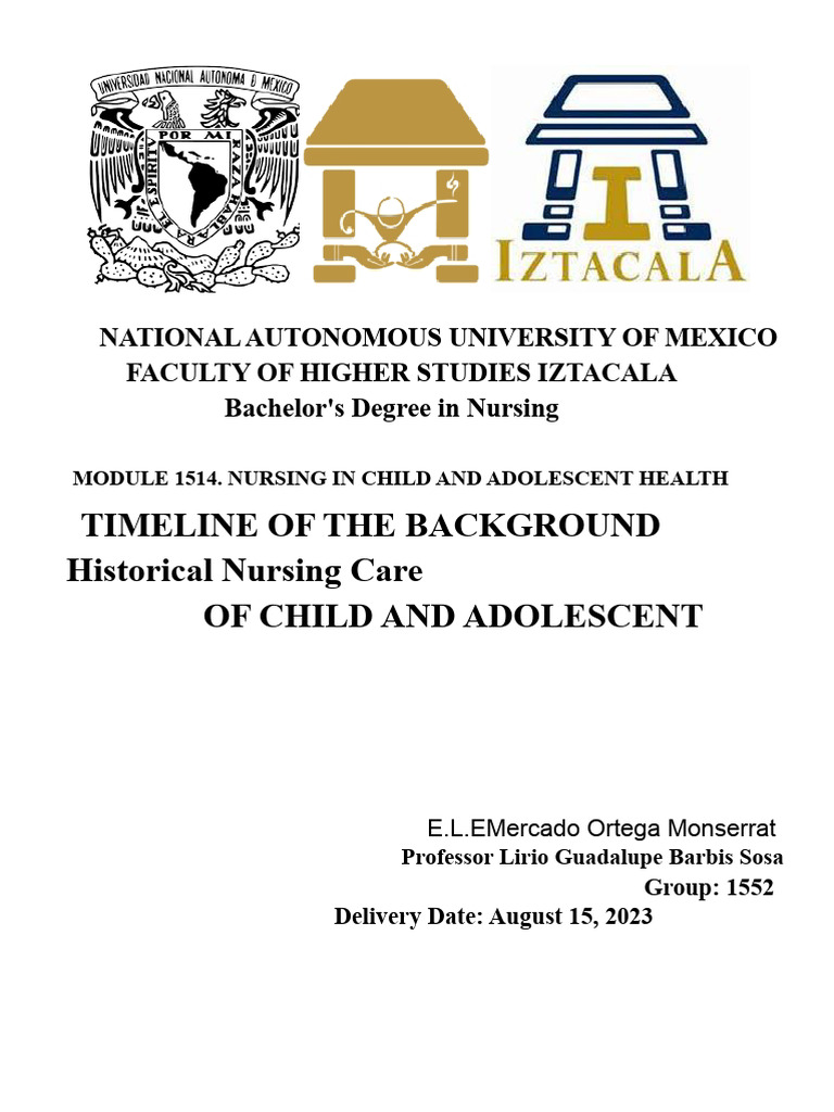 Historical Background of Nursing Care in Children and Adolescents | PDF ...