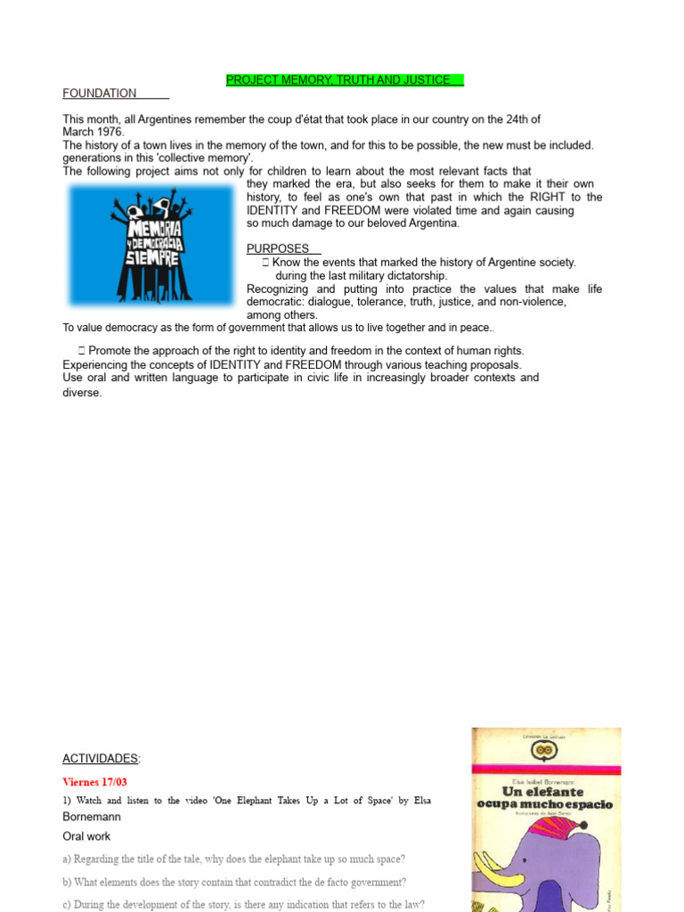 Argentina's Memory: Truth & Justice Project | PDF | Argentina | Democracy