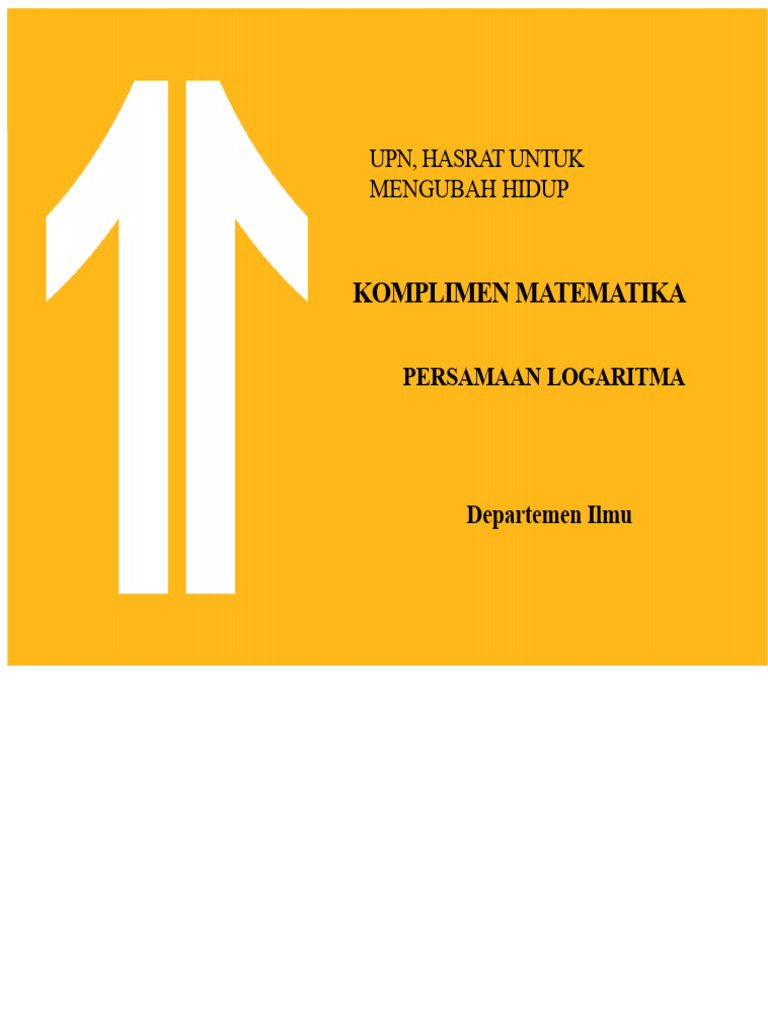 S4.2 - PPT - Persamaan Logaritma | PDF