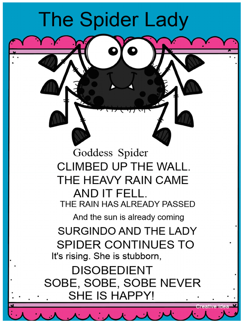 Activity of The Song The Itsy Bitsy Spider | PDF