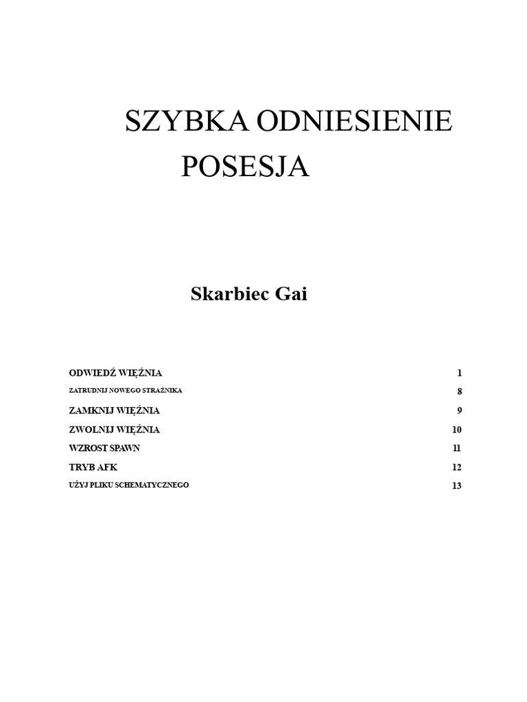 Gaias Vault QRH | PDF