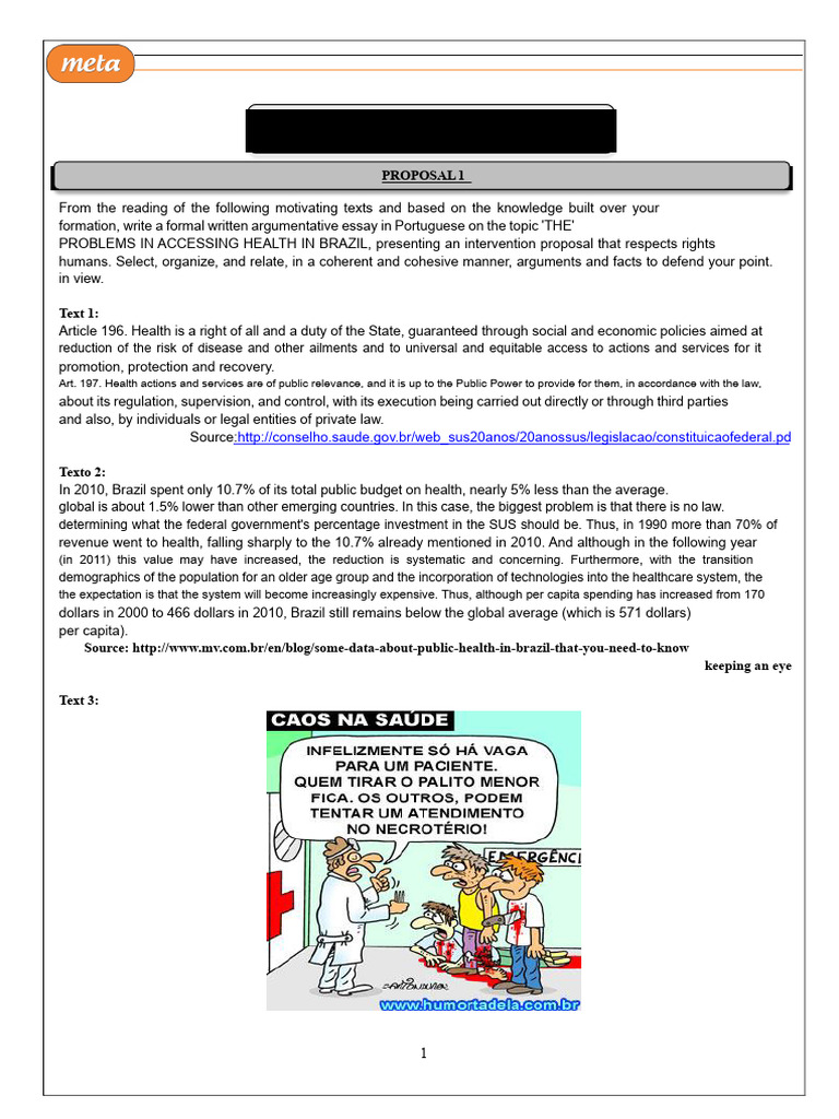 Collection 3 - ENEM Writing Proposals | PDF | Brazil | Violence