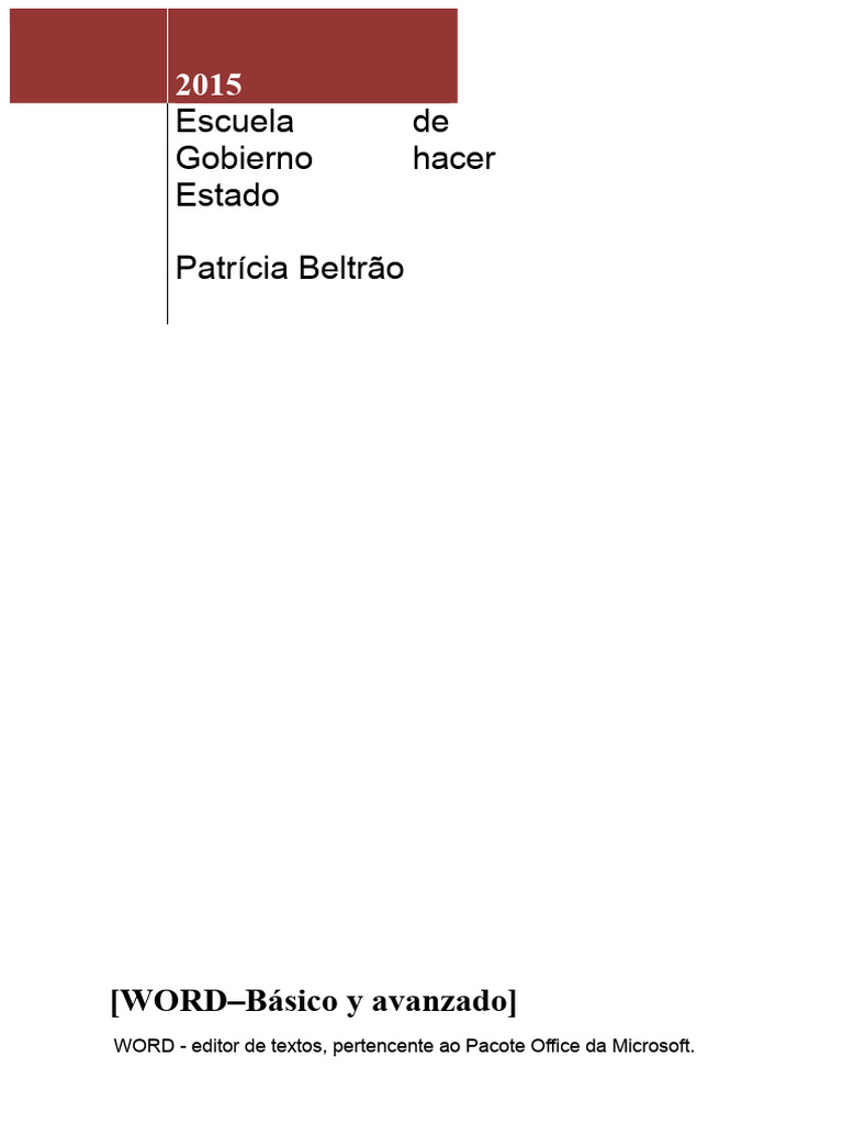 Manual de WORD Básico y Avanzado | PDF | Botón (Computación ...