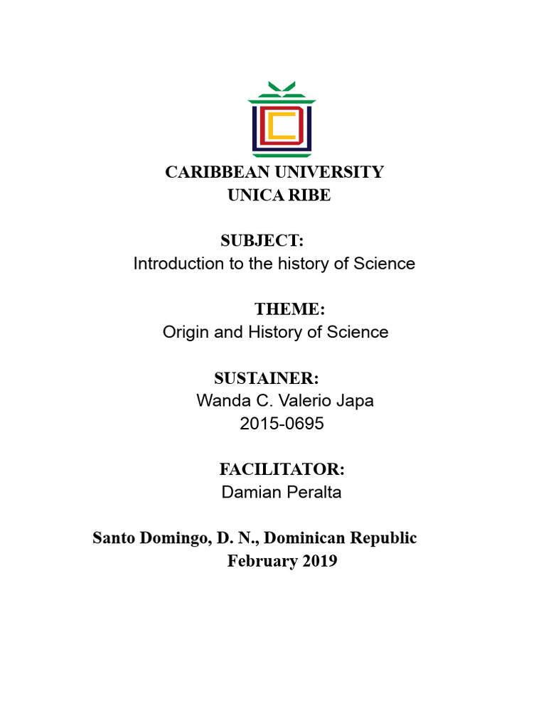 Origin and History of Science | PDF | Science | Knowledge