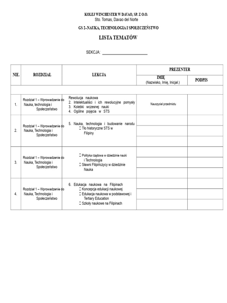 Nauka, Technologia I Społeczeństwo | PDF