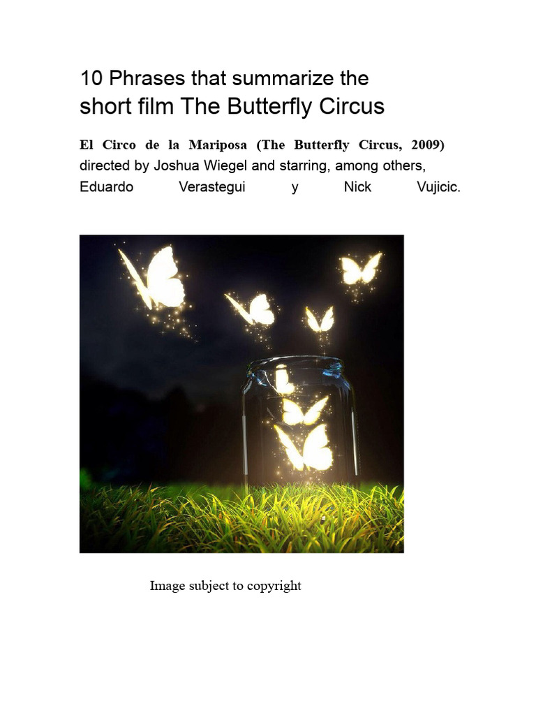 10 Key Quotes from The Butterfly Circus | PDF