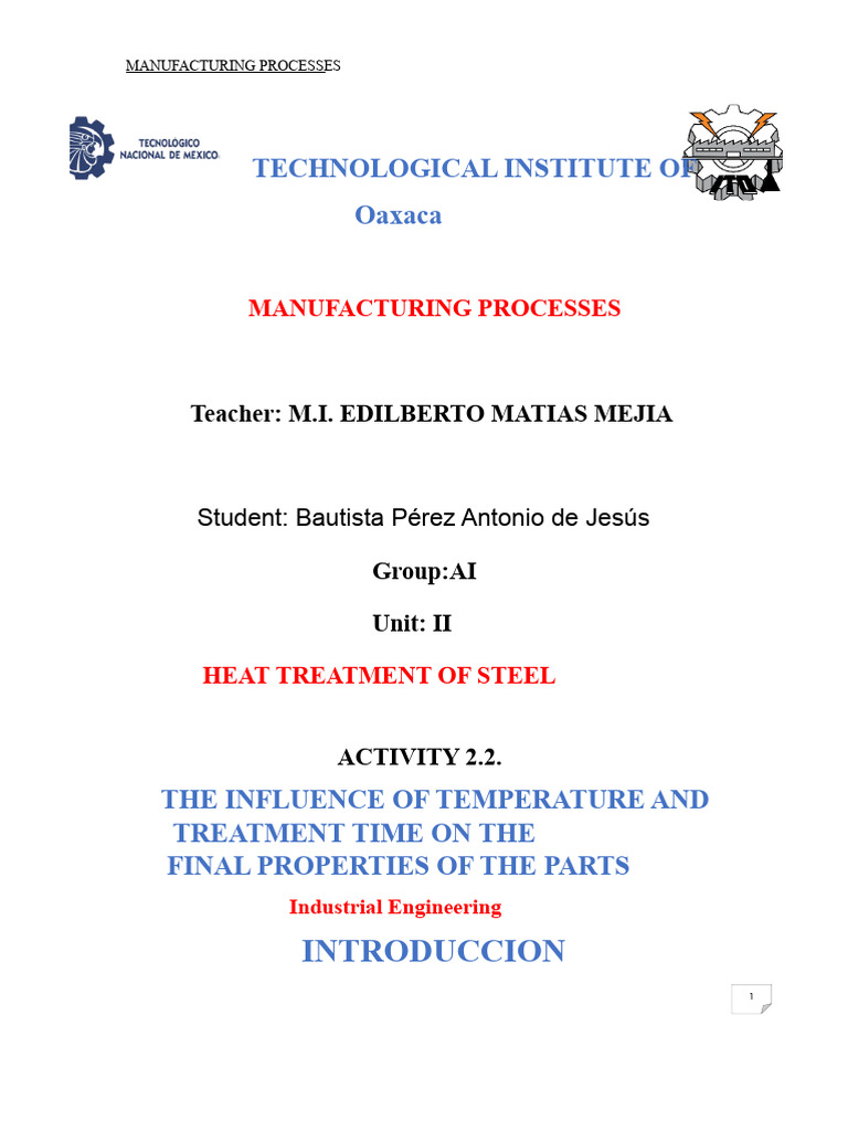 Tempering Manufacturing Processes | PDF | Steel | Heat Treating