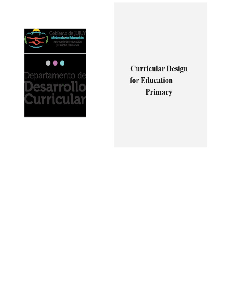 Presentation of The Curriculum Design For Primary Education (1) - 1 ...