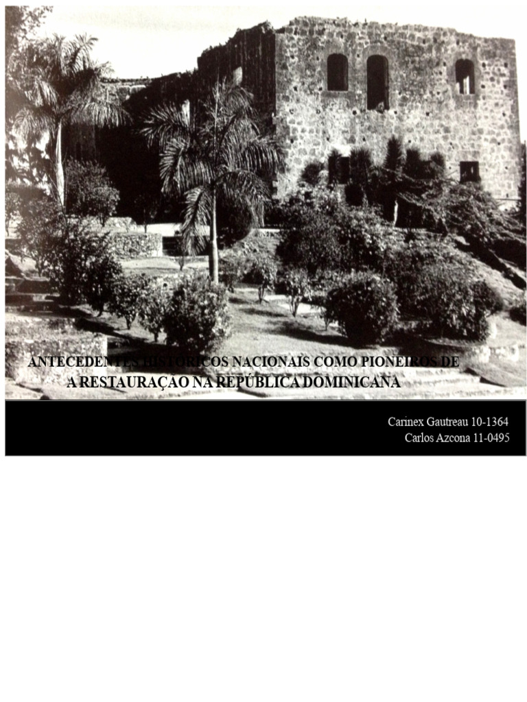Pioneiros Na Restauracao Rep Dom | PDF | Cidade | UNESCO