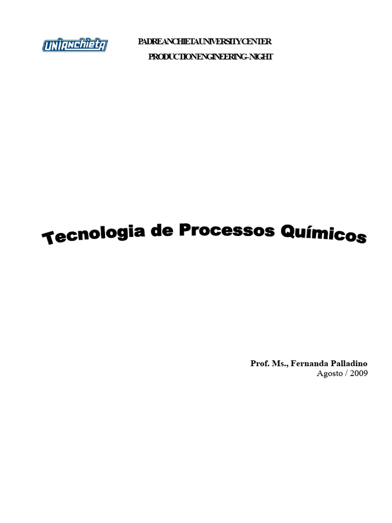 Class 1 and 2 - Introduction To Industrial Chemical Processes | PDF ...