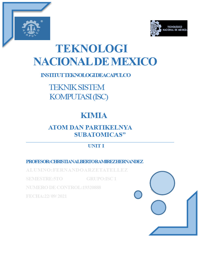 1.1 Atom Dan Partikel Subatomiknya | PDF