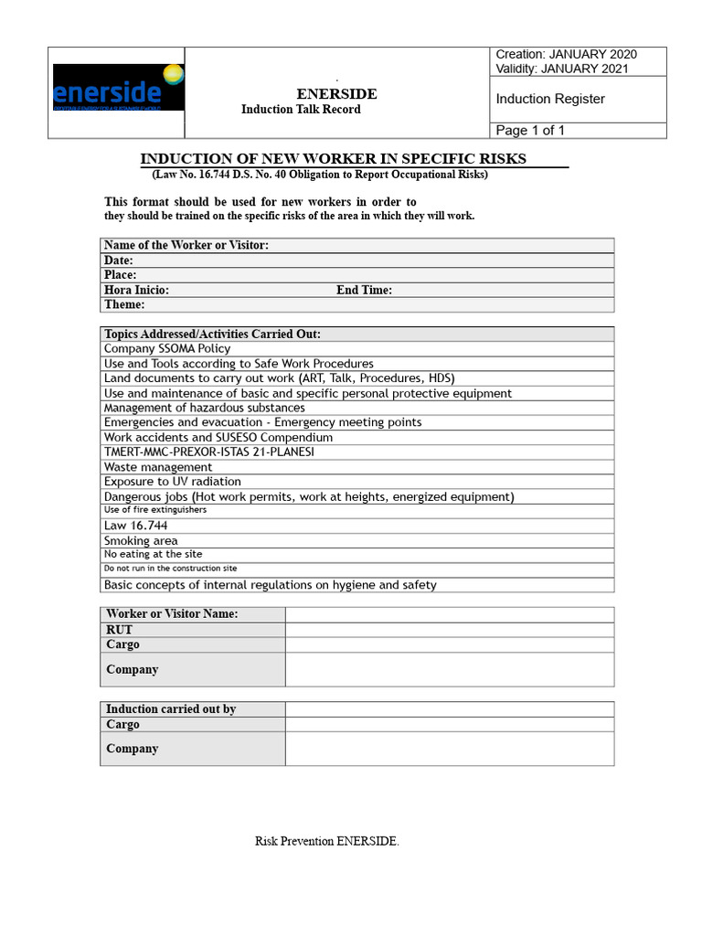 Induction Talk Registration | PDF